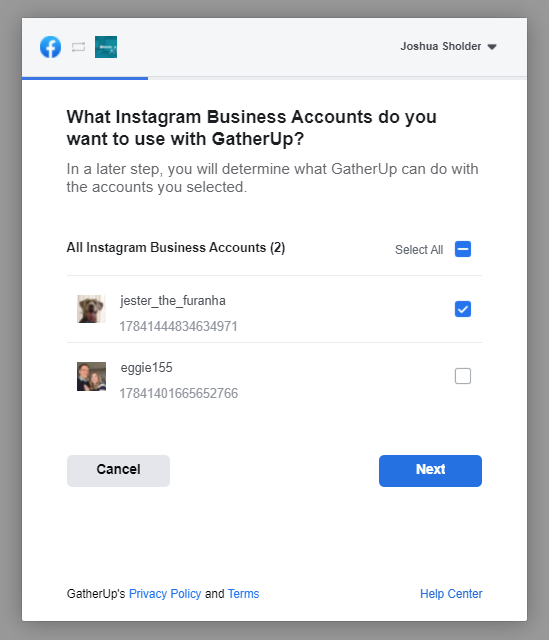 Instagram Authorization