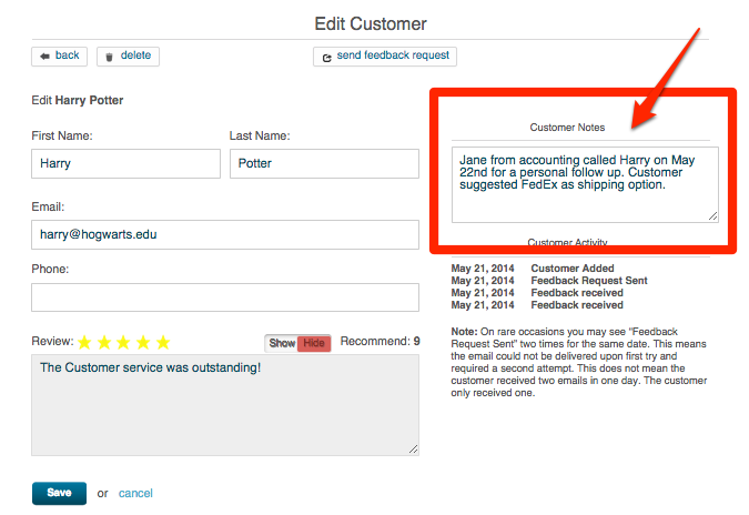 Updating a Customers Information in GatherUp