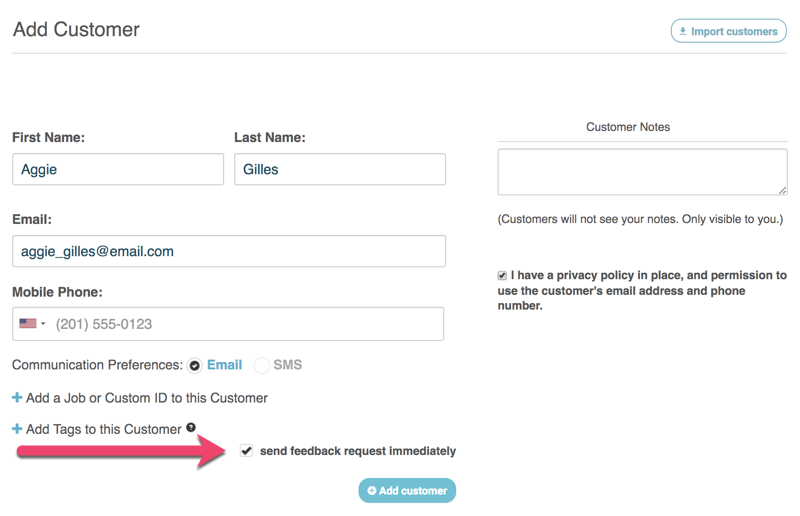 Manually Send Email/SMS Requests