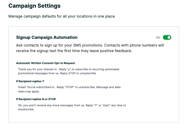 Bulk Signup Campaigns