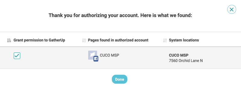 Facebook Authorization