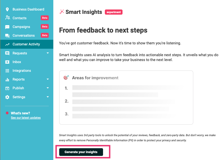 Smart Insights Beta