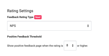 Feedback Settings